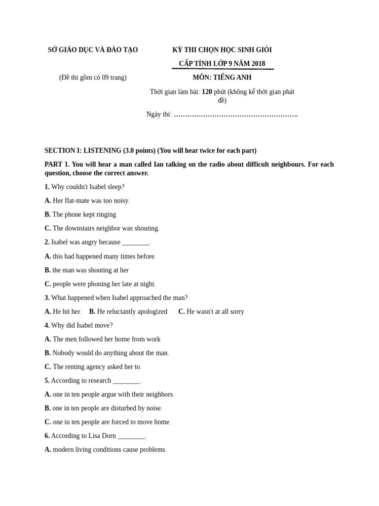 Đề 2-hsg | PDF | Fat | Cholesterol