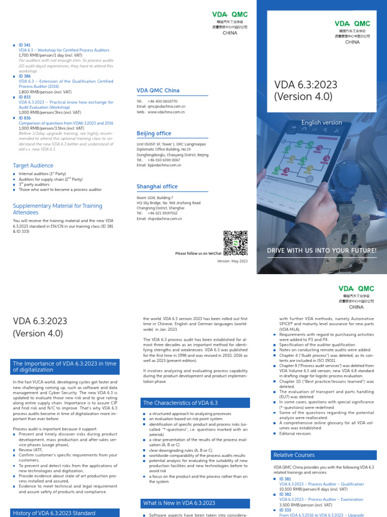 20230515-NEW-VDA 6 - 3-EN-V1-web | PDF | Audit | Business