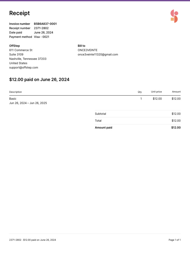 Receipt 2371 2802 | PDF