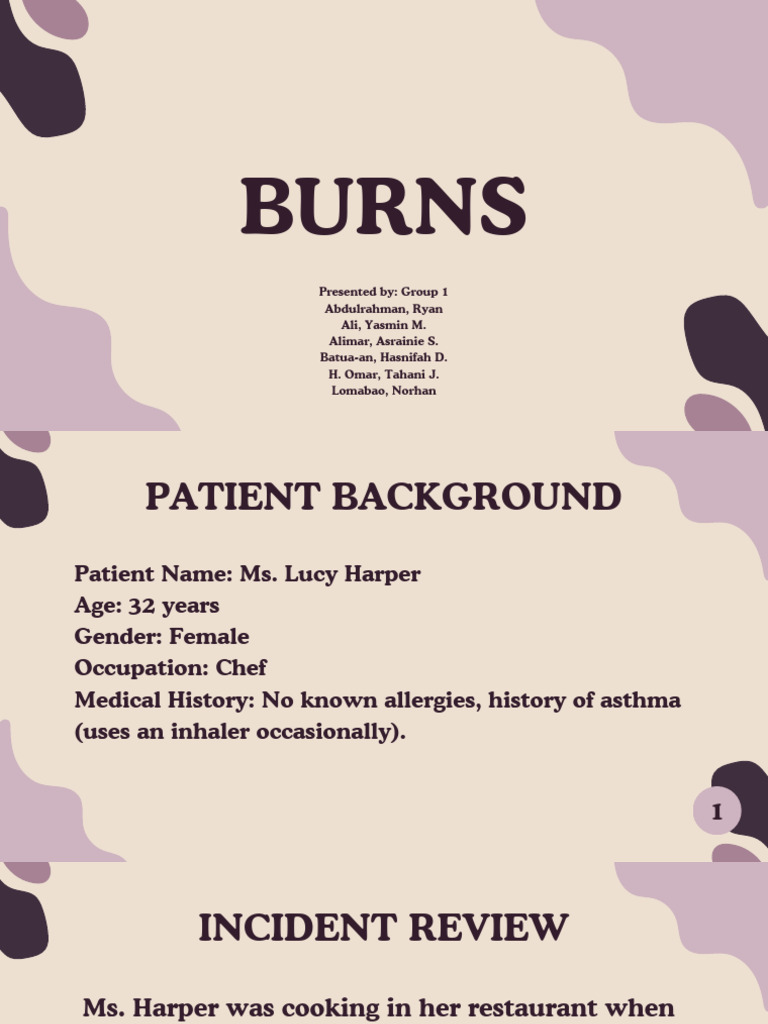 Burns Case Report | PDF | Burn | Wound