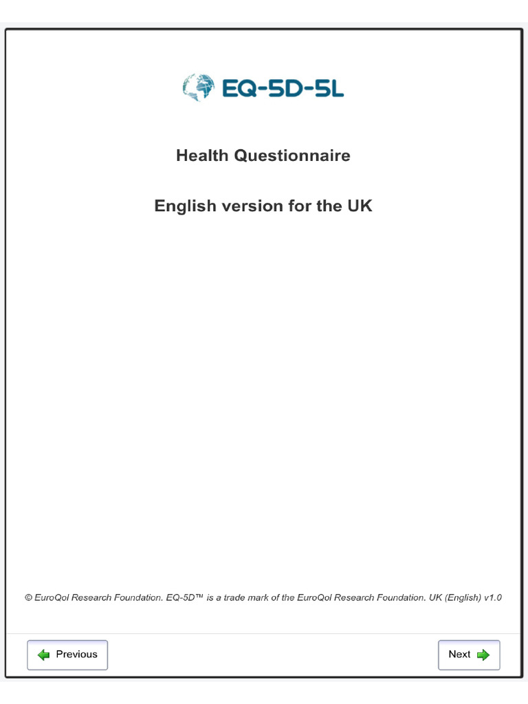 Effective_REPR_UK-English-EQ-5D-5L-Digital-Self-Complete-v1.0 | PDF