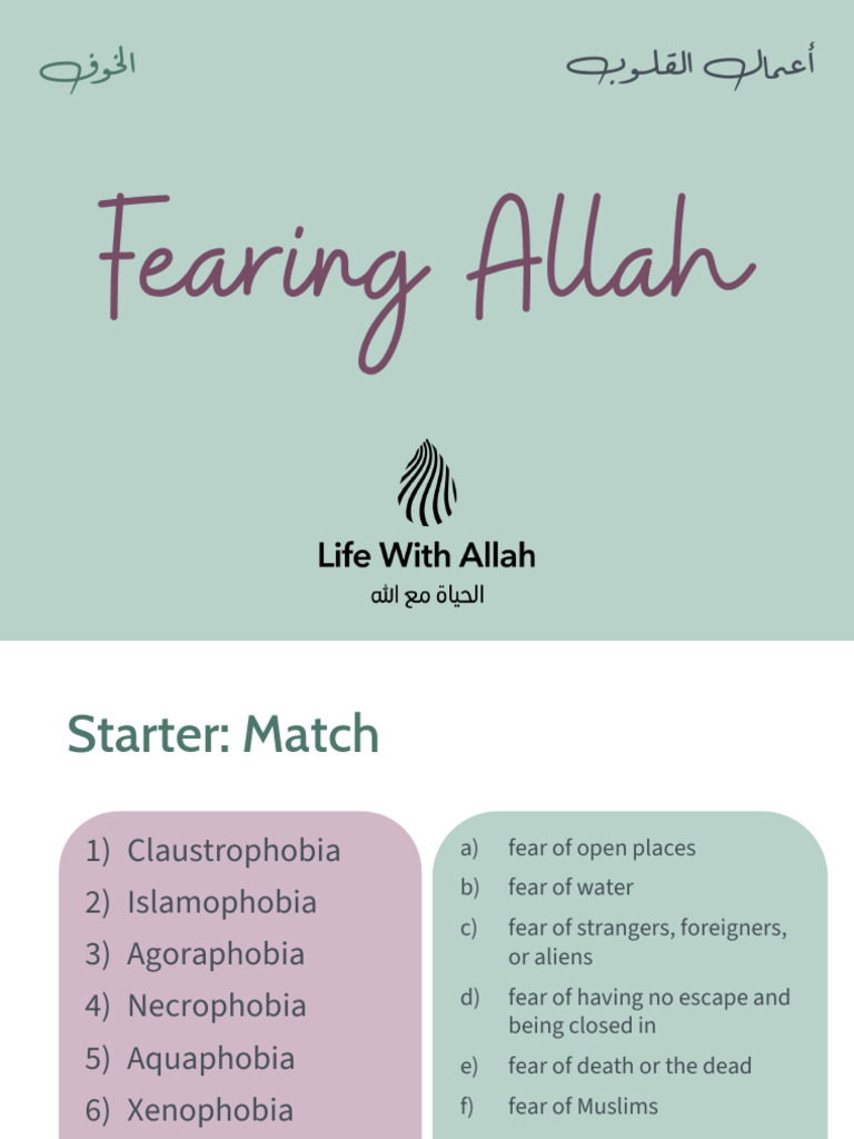 Fearing Allah | PDF | God In Islam | Religious Belief And Doctrine