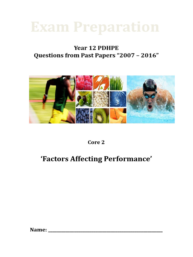 2017 Exam Preparation - Core 2 | PDF | Strength Training | Skeletal Muscle