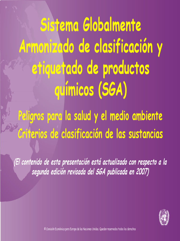GHS - 04 Peligros Salud y Medio Ambiente | PDF | Toxicidad | Amamantamiento