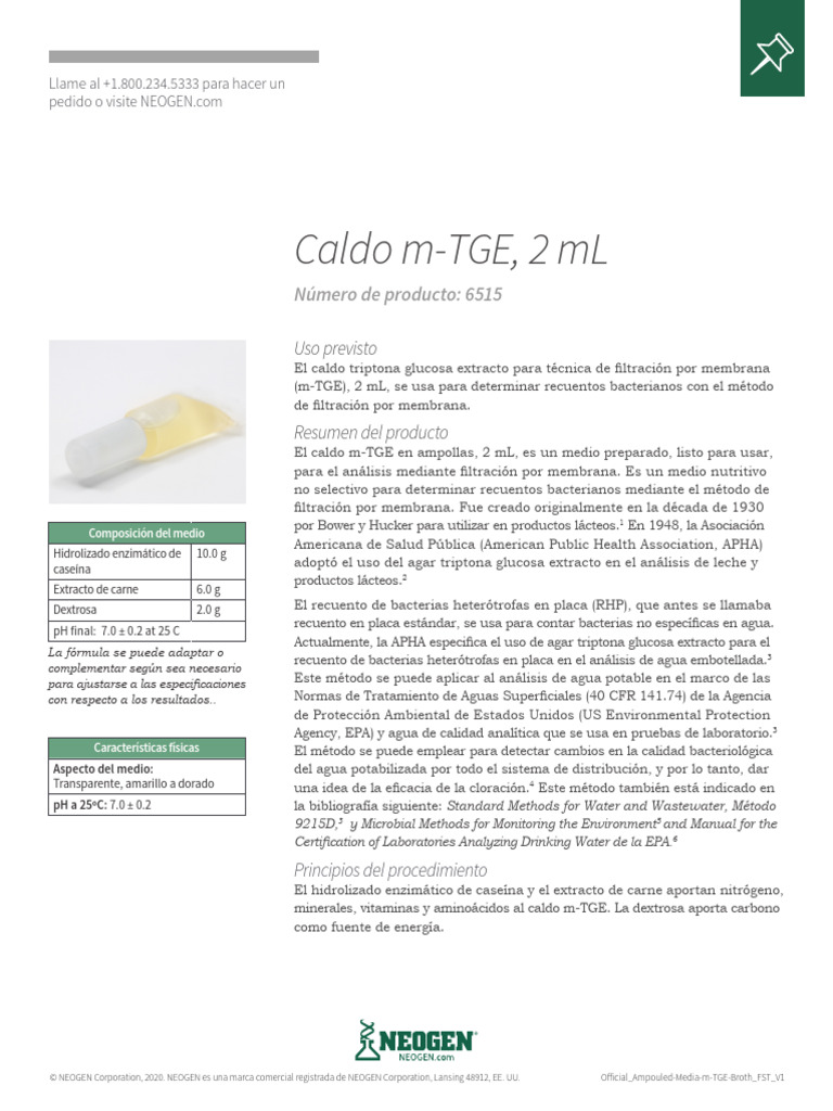Official - 6515 - Ampouled Media M Tge Broth - Technical Specifications ...