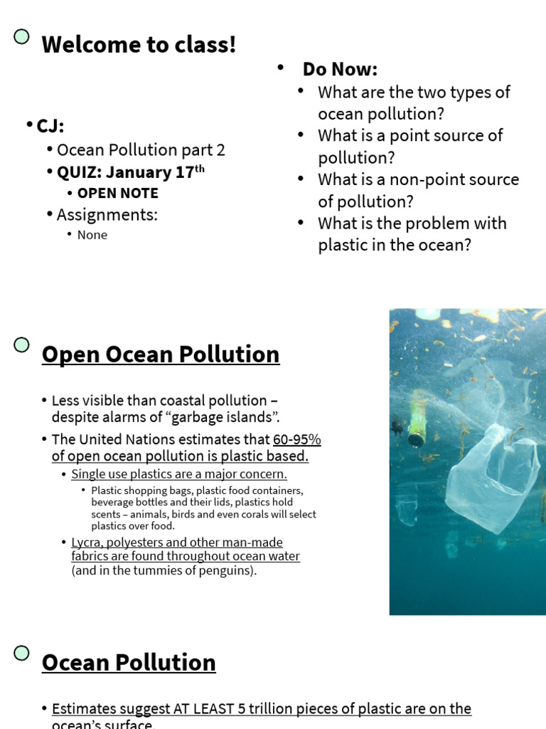Week 23 Day 1 - Ocean Pollution Part 2 | PDF | Water | Carbon Dioxide
