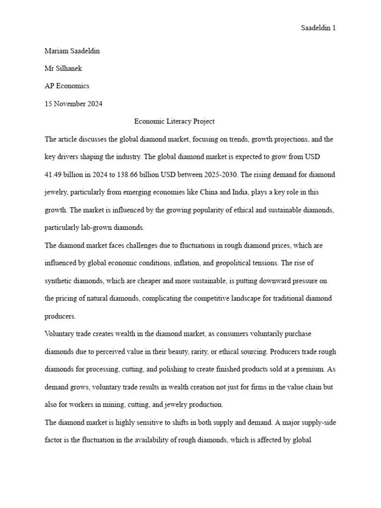 Saadeldin Literacy Project - Google Docs | PDF | Market (Economics ...