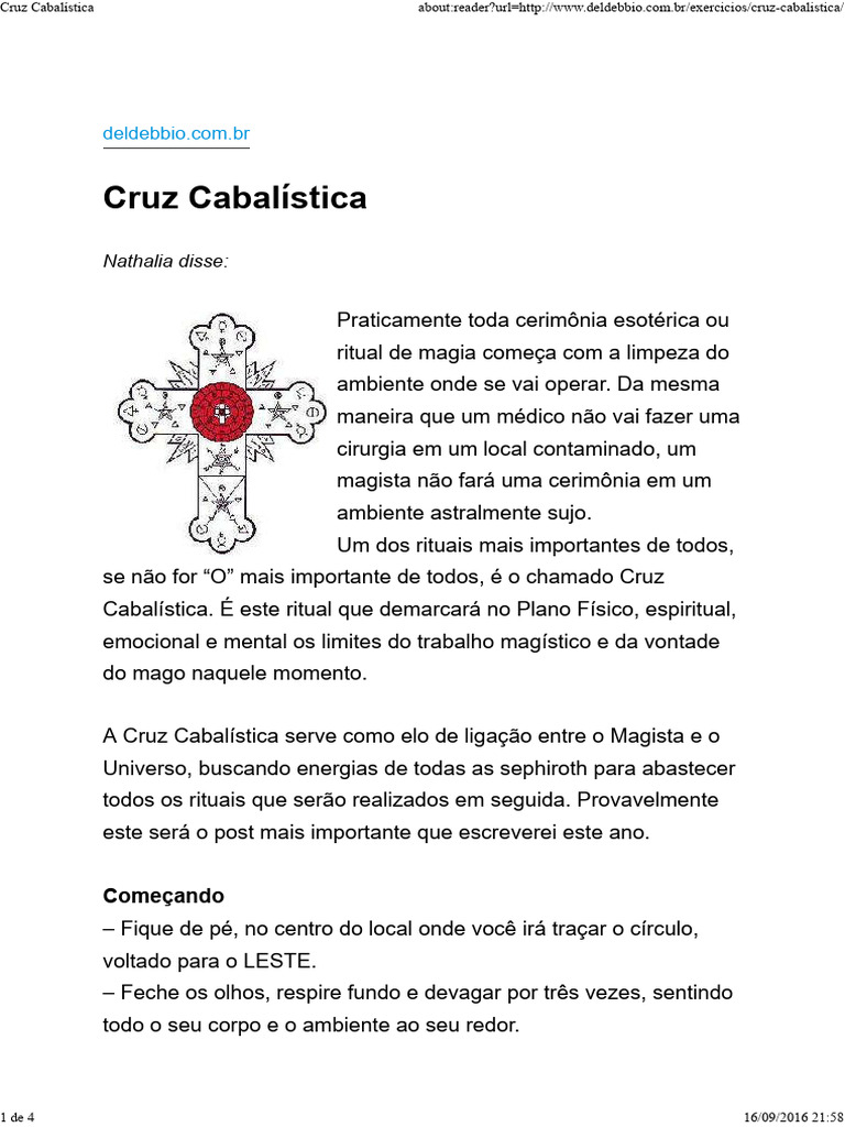 Exercicio 03 - Cruz Cabalistica | PDF | Cabala | Chacra
