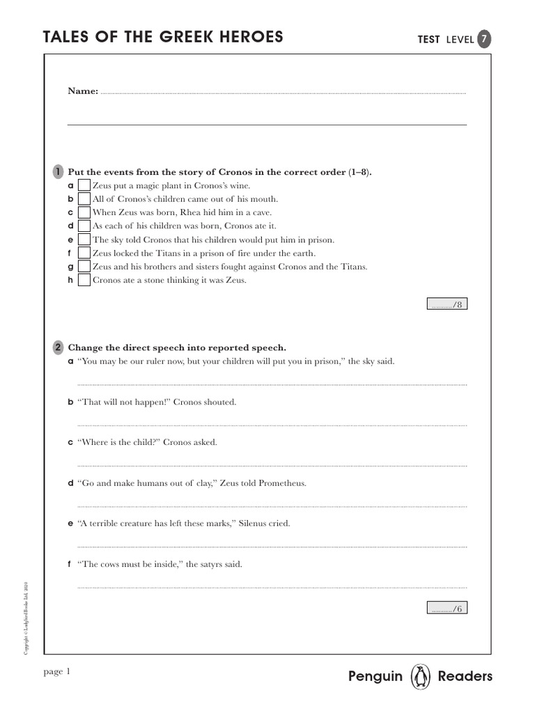 PR_Tales_Greek_Heroes_Test_LR2 | PDF | Medusa | Zeus