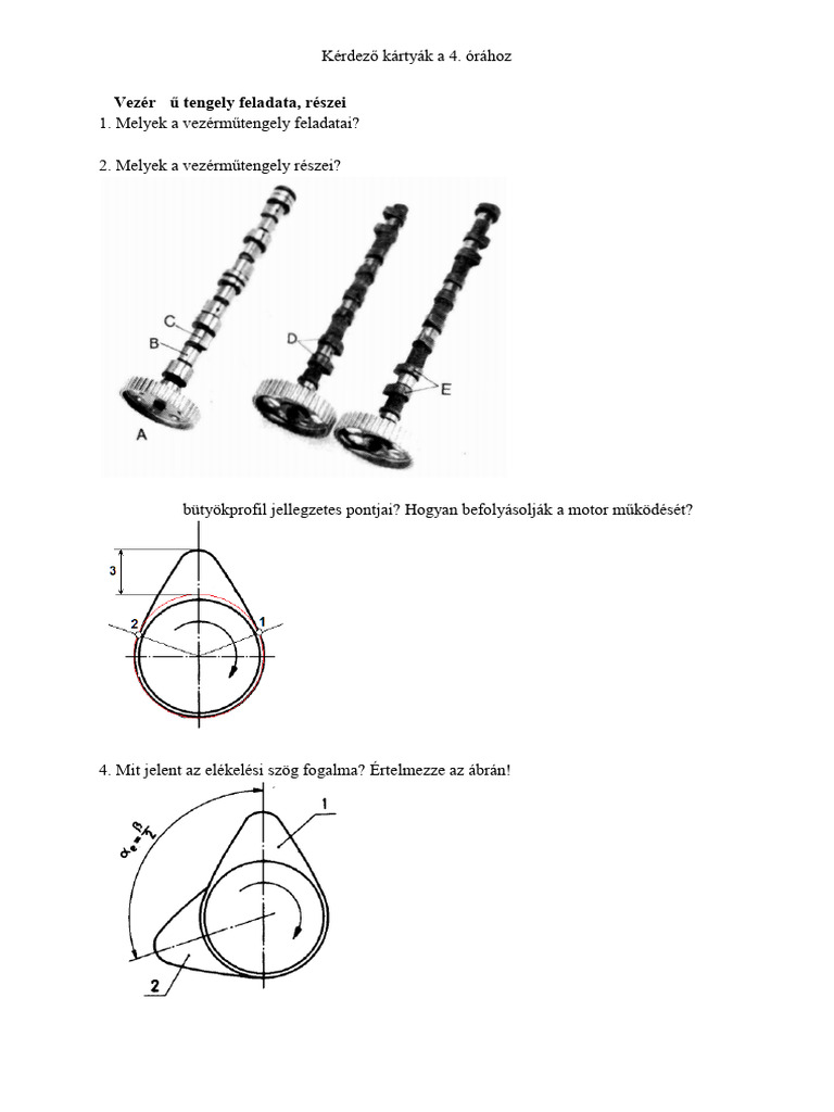 Kérdező Kártyák 4. Órához | PDF