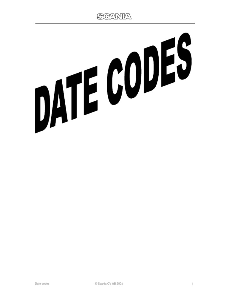 Date Codes 2 | PDF | Vehicle Technology | Vehicles