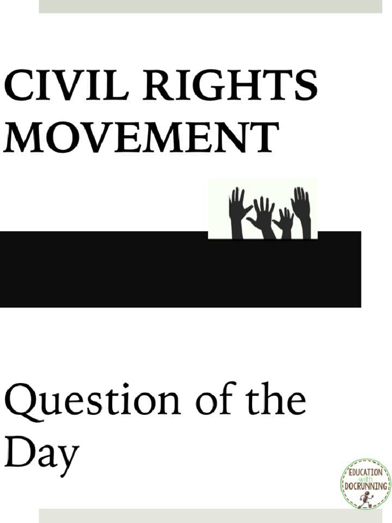 Civil Rights Movement Daily Questions | PDF | Human Communication