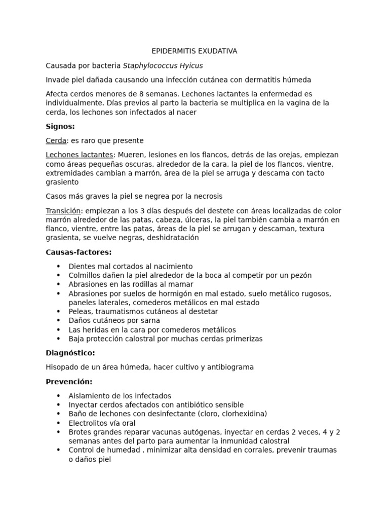 Epidermitis Exudativa y Síndrome Desmedro | PDF | Diarrea ...
