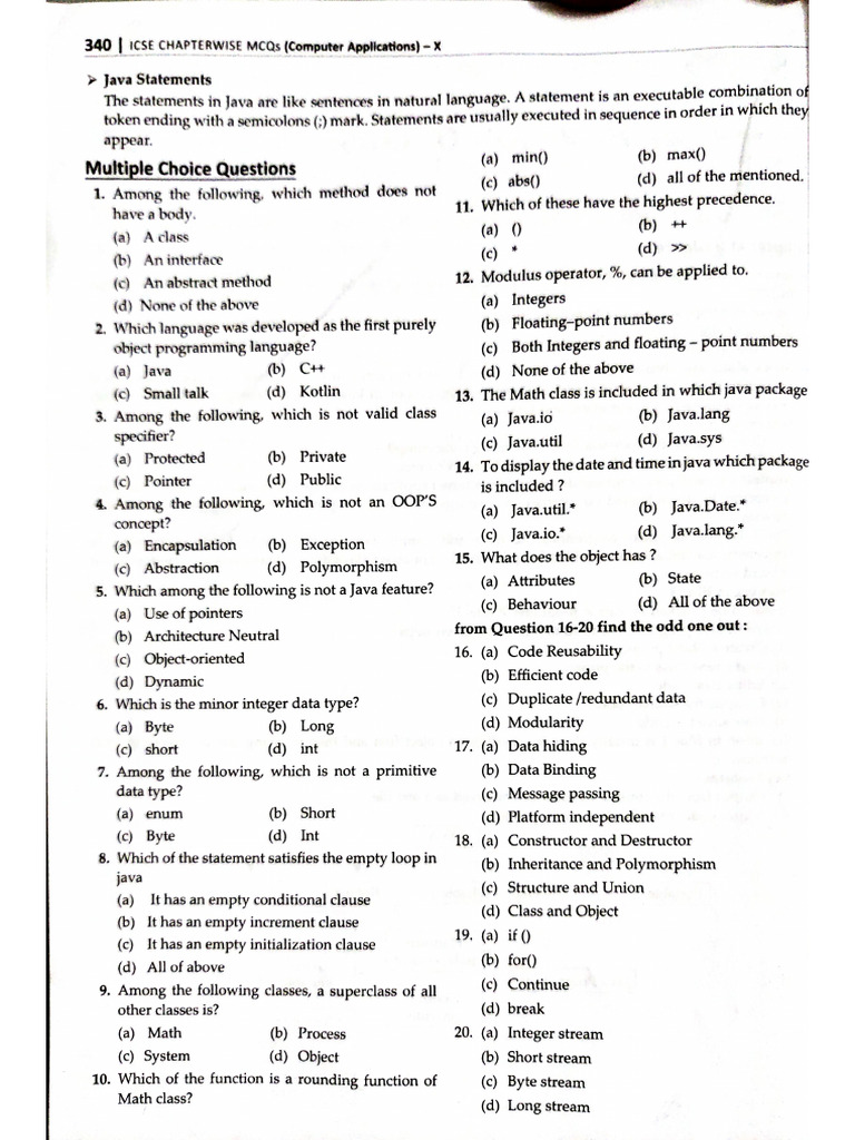 Shibu Sir X-MCQ | PDF