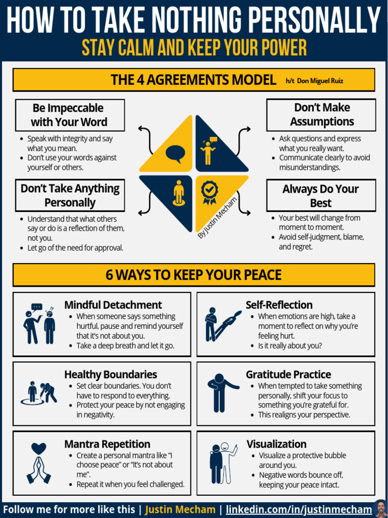 How To Take Nothing Personally by Justin Mecham | PDF | Psychology ...