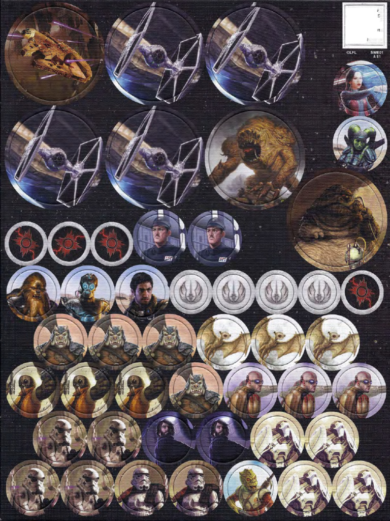 Edge of The Empire - Character Tokens | PDF