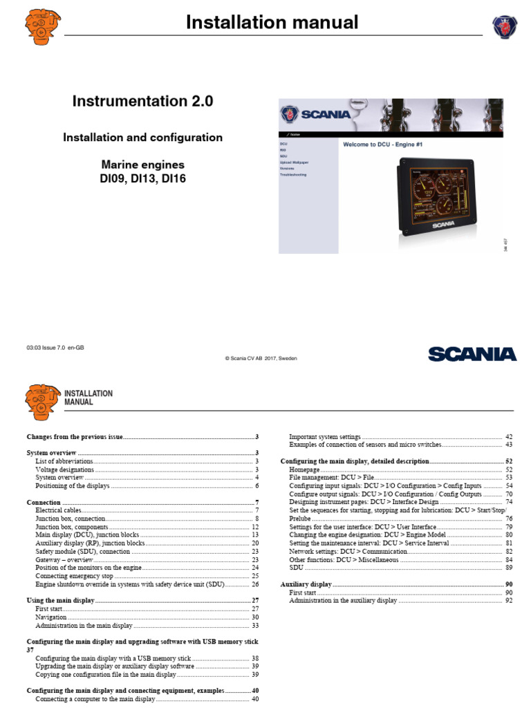 Electrical Installation Instrumentation 2.0 Issue 7 SCANIA | PDF ...
