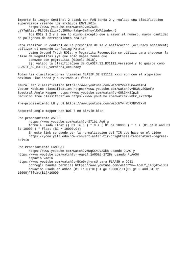 Cosas que hice ENVI | PDF