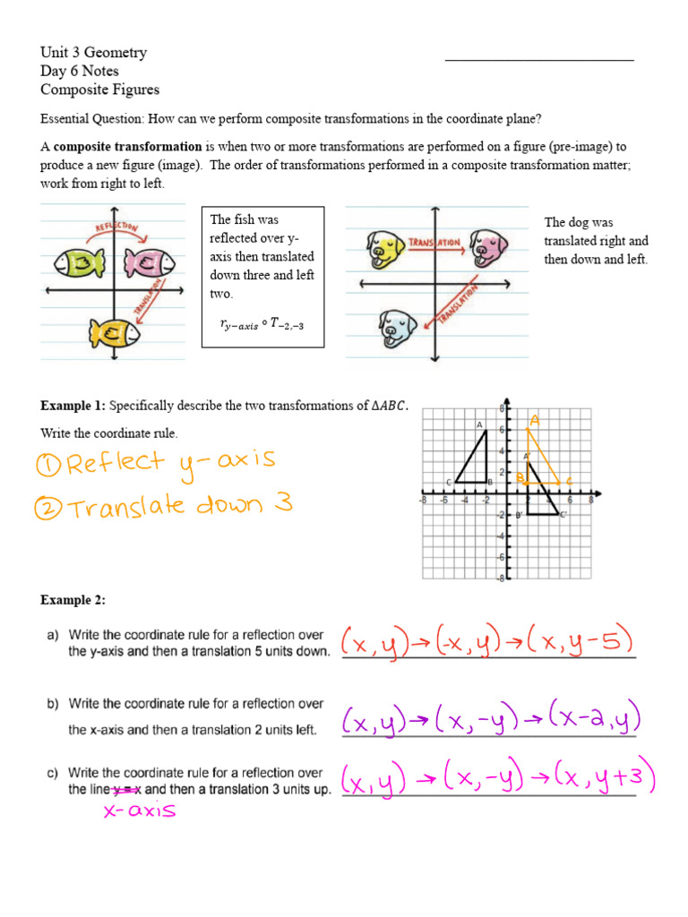 06aa Composite Transformations Pdf Cartesian Coordinate System