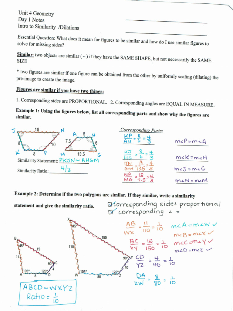 01aa. Intro To Similarity | PDF
