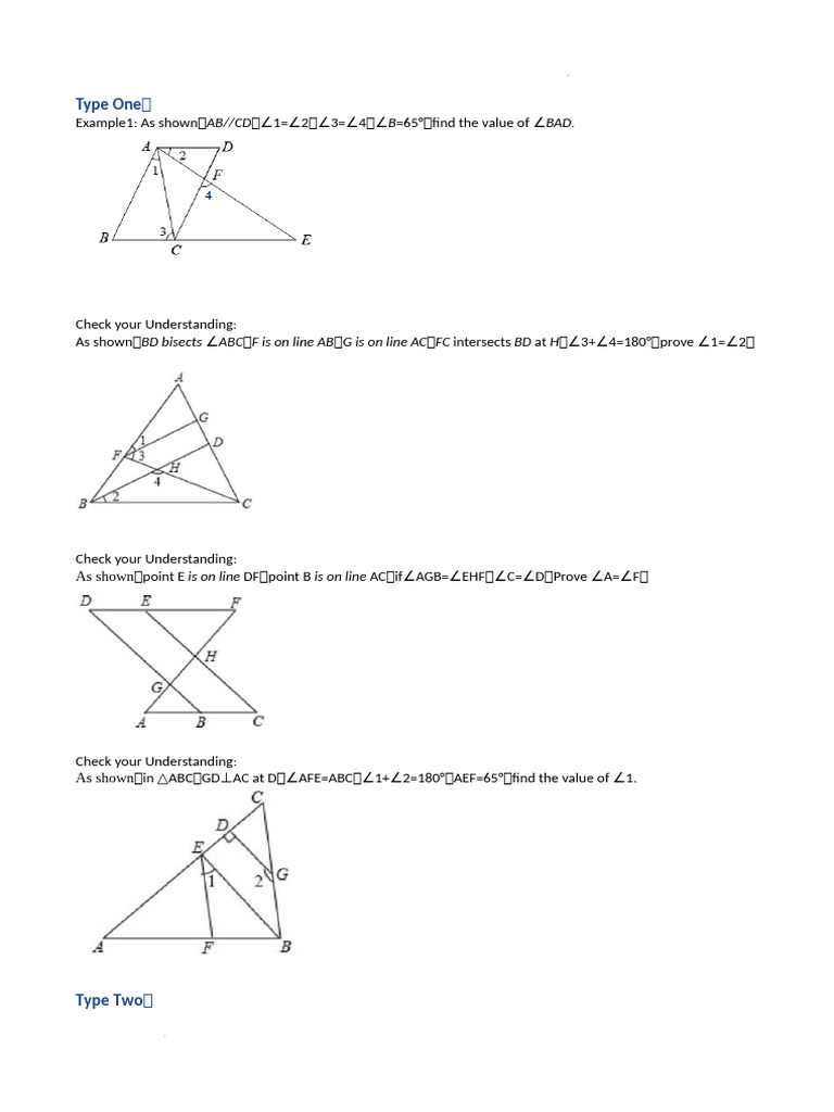 Intersecting and Parallel Lines | PDF