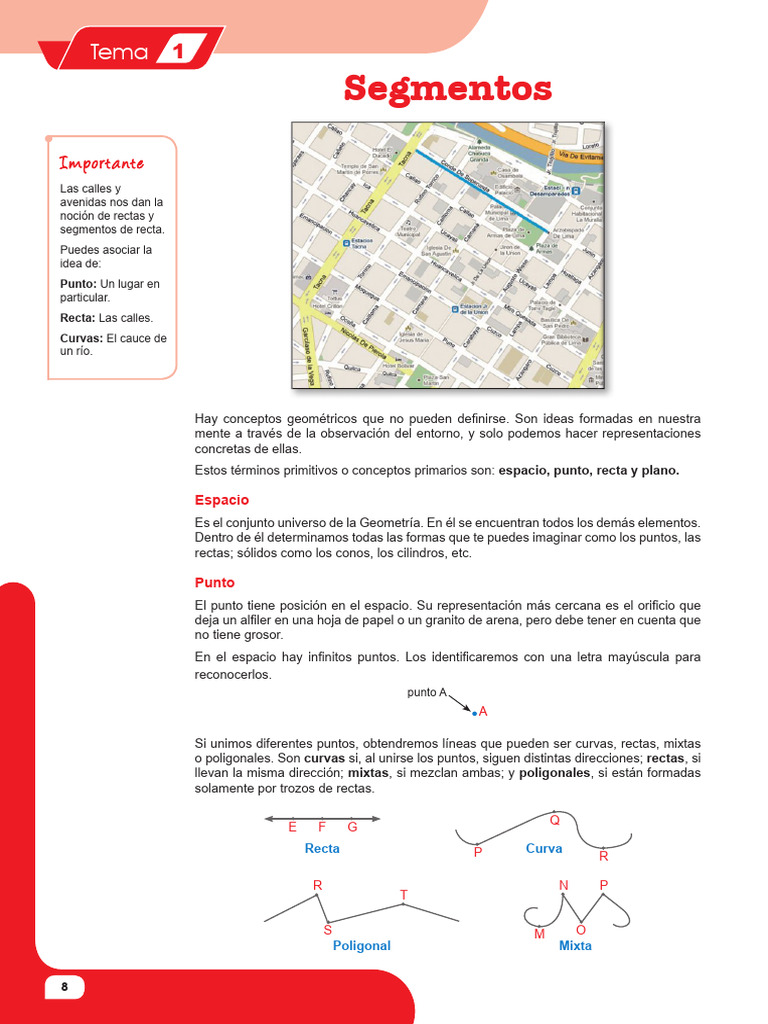 GEOMETRÍA - 2° TEMA - N1 - Segmentos | PDF | Geometría | Conceptos matemáticos