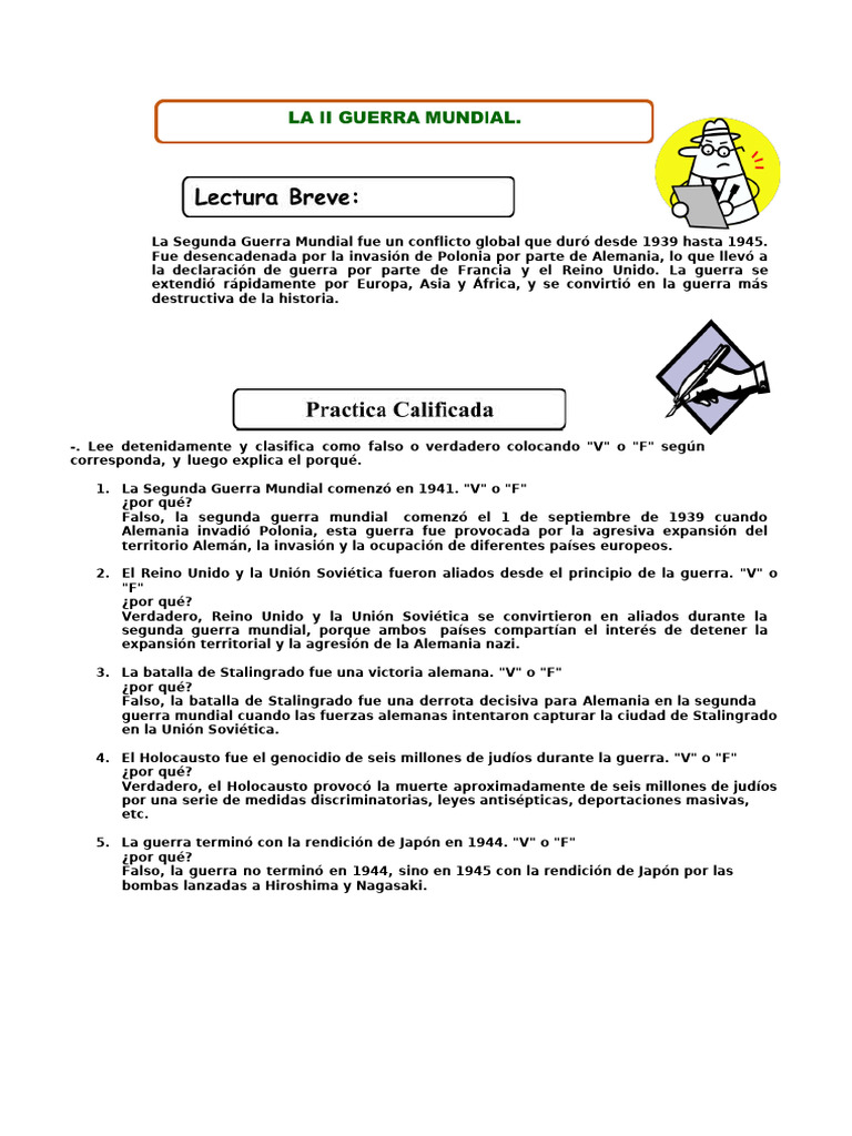 La Ii Guerra Mundial | PDF