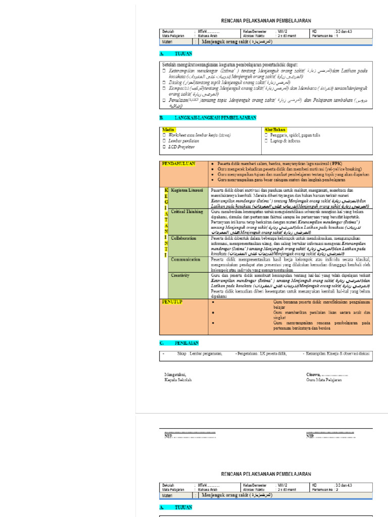 RPP BAB 6 REV 2020.docx - Google Dokumen | PDF