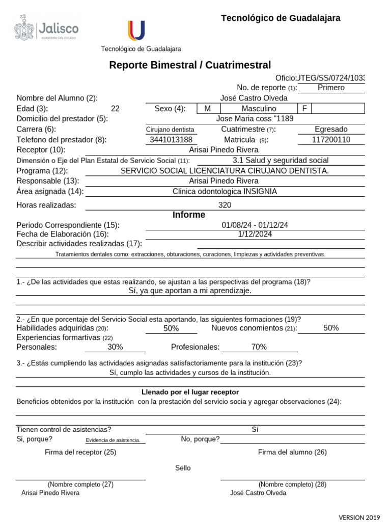 Reporte SS (2) | PDF | Odontología