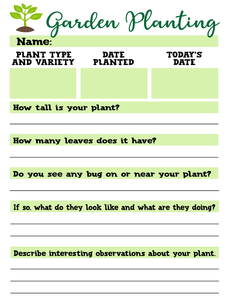 Garden Planting | PDF