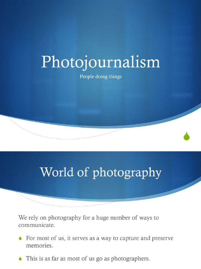 Photo Journalism | PDF