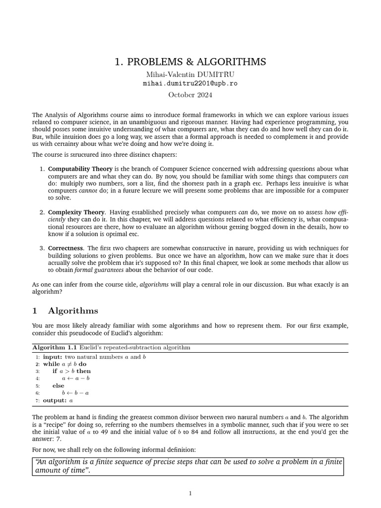 1-problems-algorithms | PDF | Algorithms | String (Computer Science) 1-problems-algorithms | PDF | Algorithms | String (Computer Science)