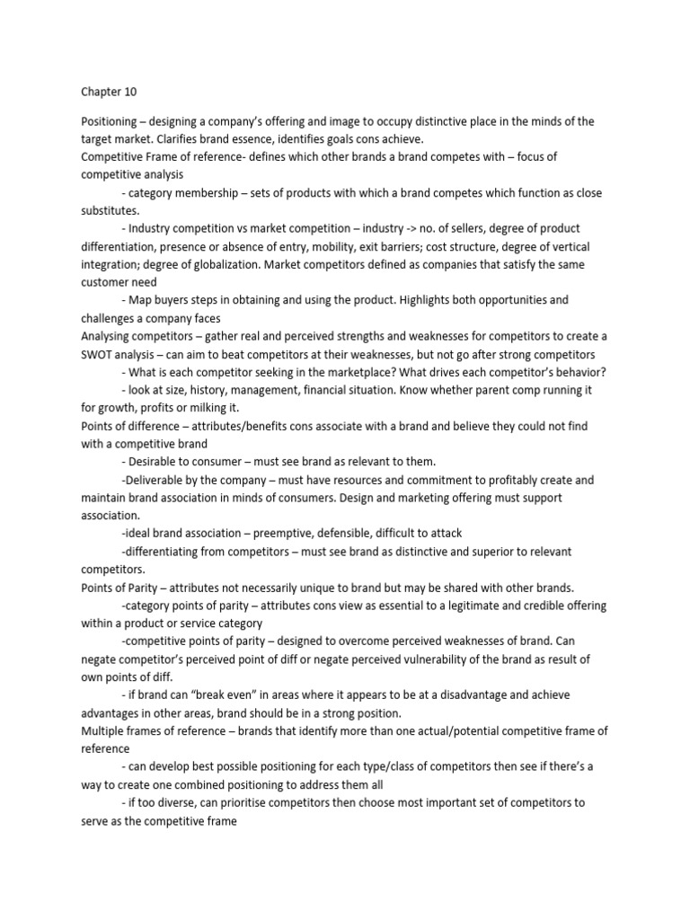 X3401 Foundations of Marketing Chapter 10 | PDF | Brand | Marketing