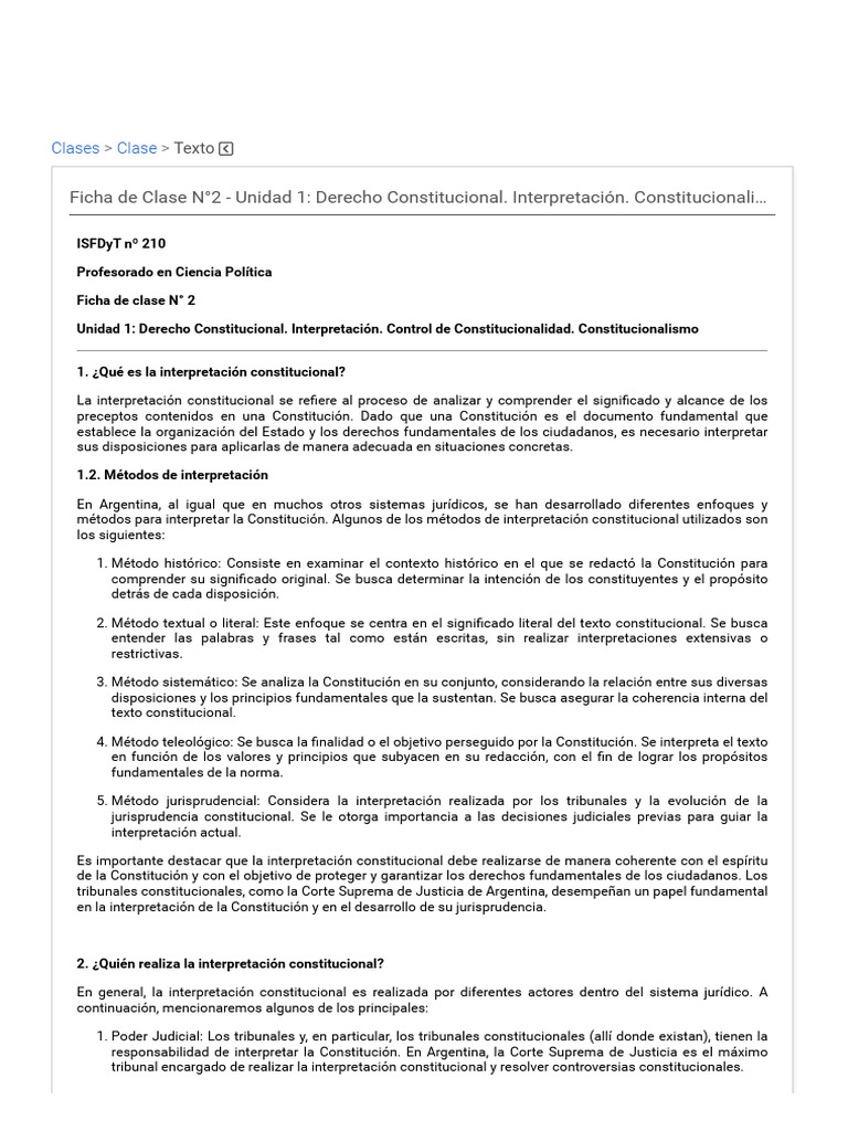 Derecho Constitucional 2 Pdf Constitución Juez