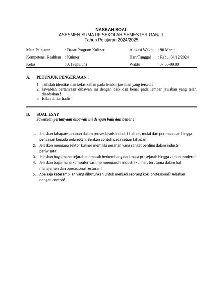 NASKAH SOAL Dasprog | PDF