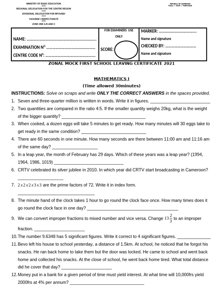Zonal Mock 2021 | PDF | Pathogen