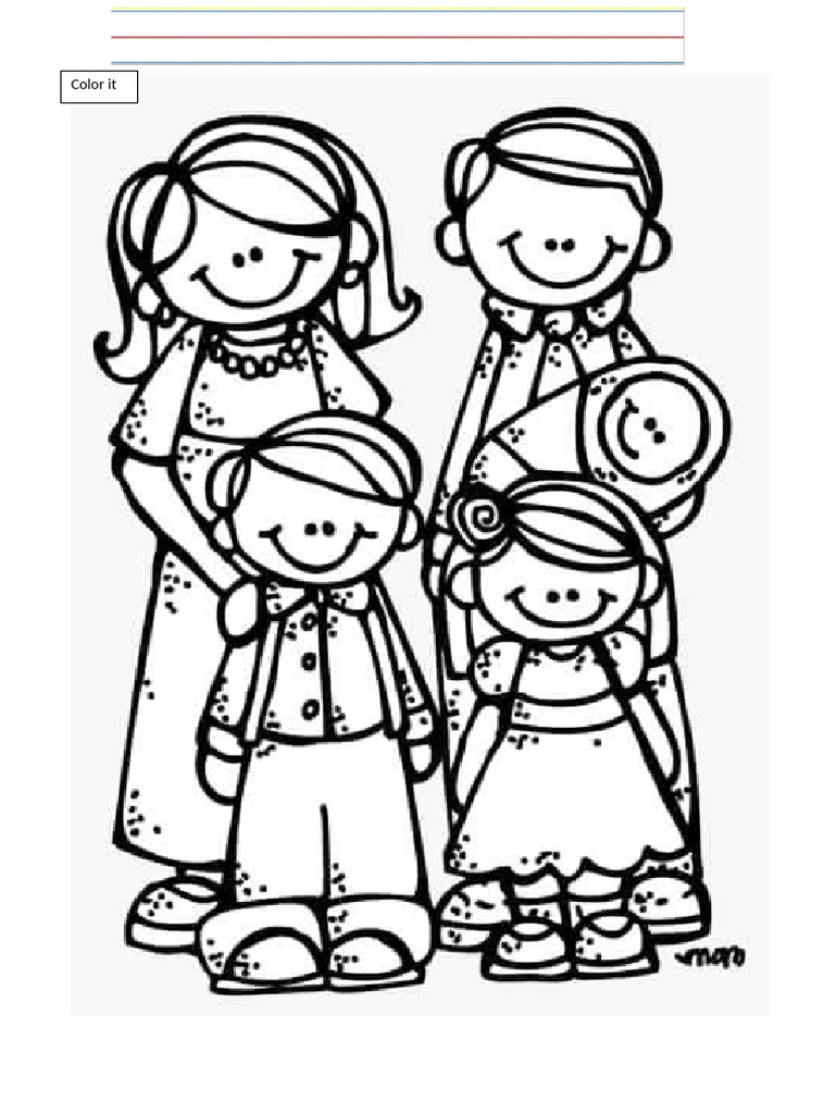 SPED-Coloring The Family | PDF