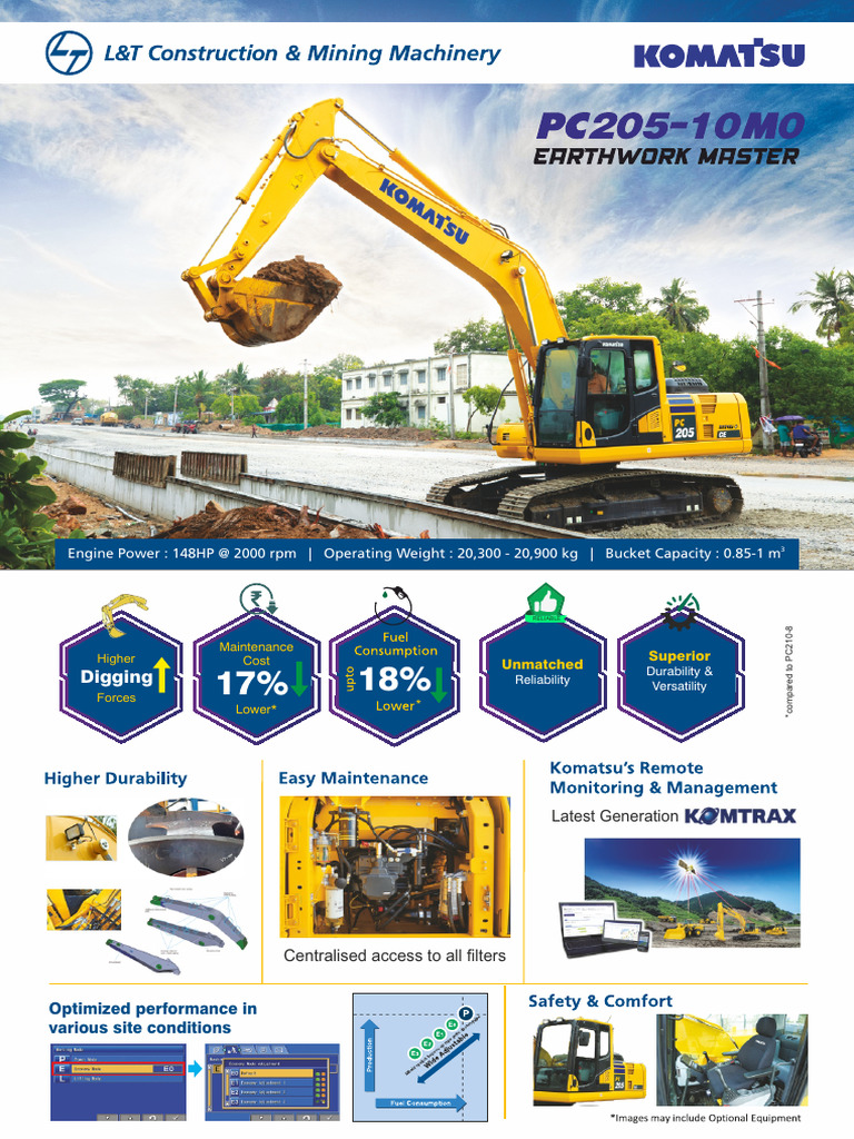 PC205 10M0 Single Spec Sheet 15 Version | PDF