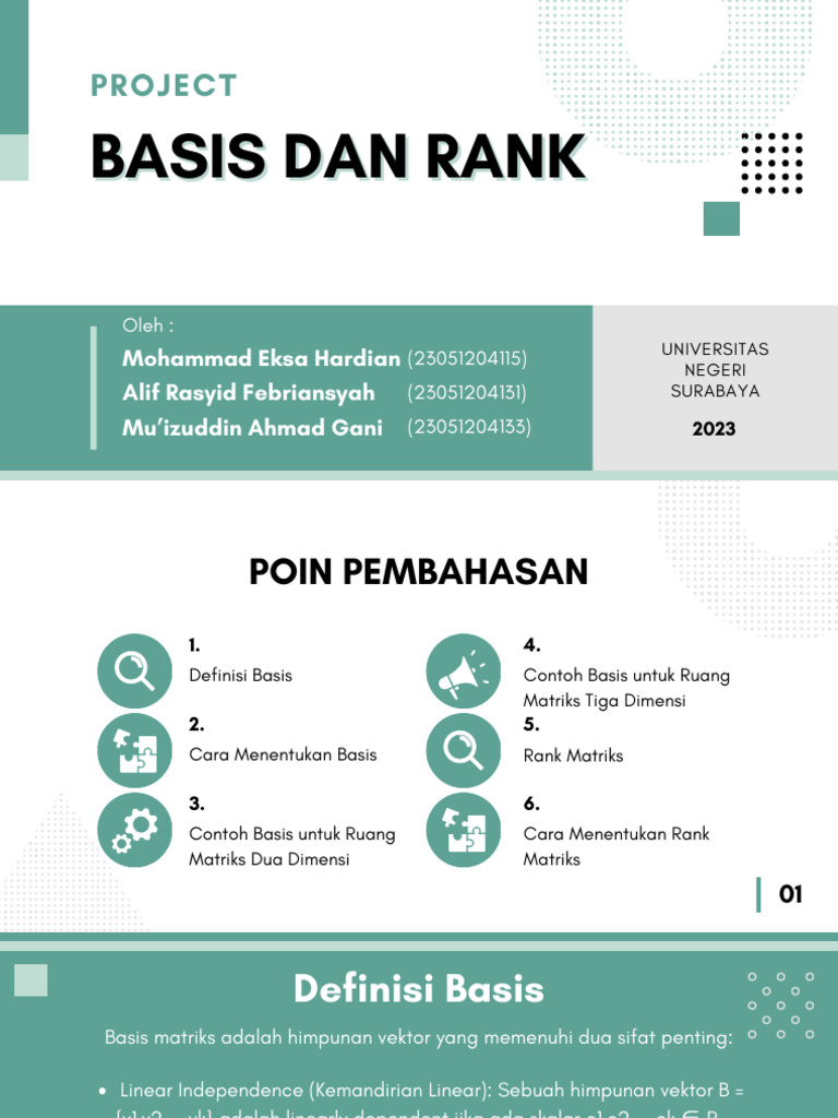 Basis Dan Rank | PDF