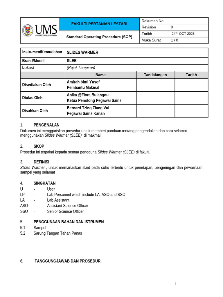 Sop Slides Warmer | PDF
