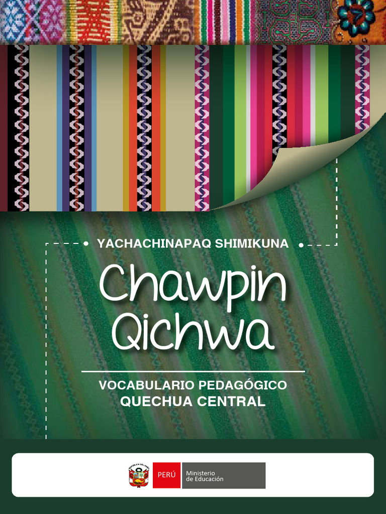 Vocabulario-Pedagogico-Quechua Central | PDF | Lengua española | Parte del discurso
