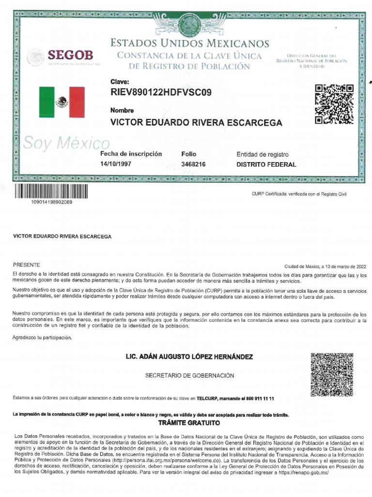 Curp | PDF