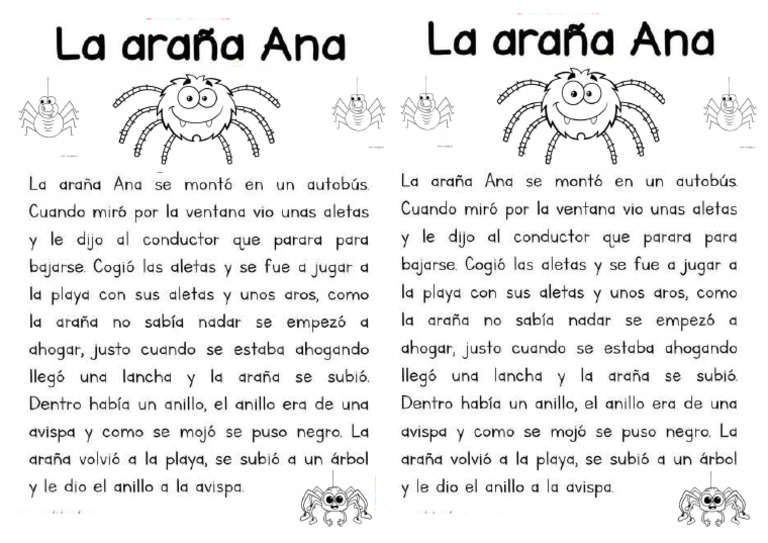 lectura araña | PDF