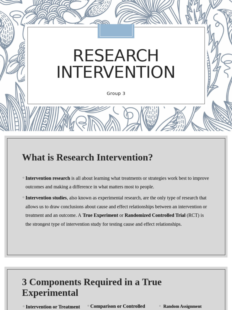 Research Intervention | PDF | Experiment | Science