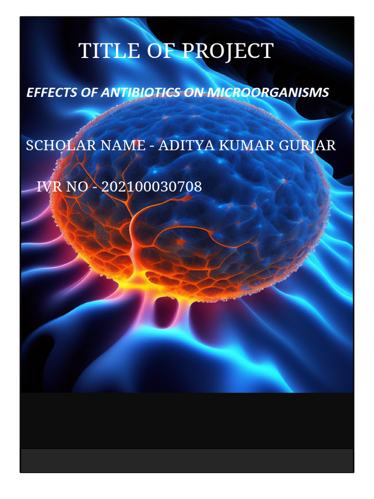 Inspire 3rd Year Project | PDF | Antimicrobial Resistance | Microbiota