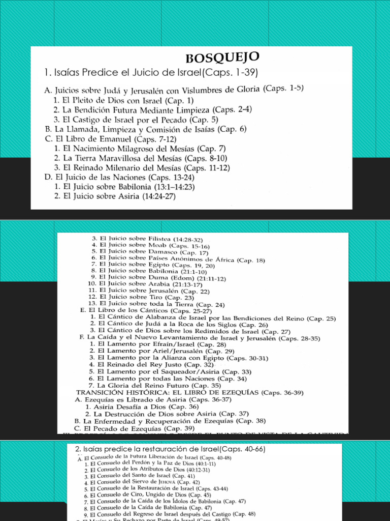 Bosquejo Isaías | PDF