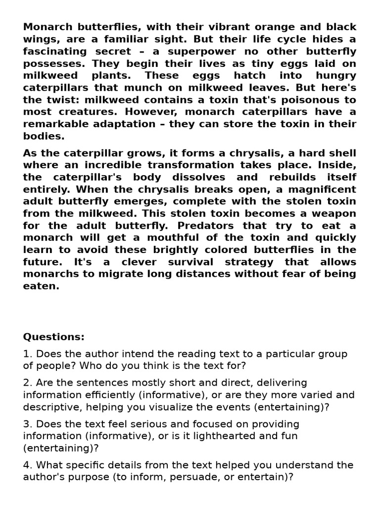 Monarch Butterflies | PDF