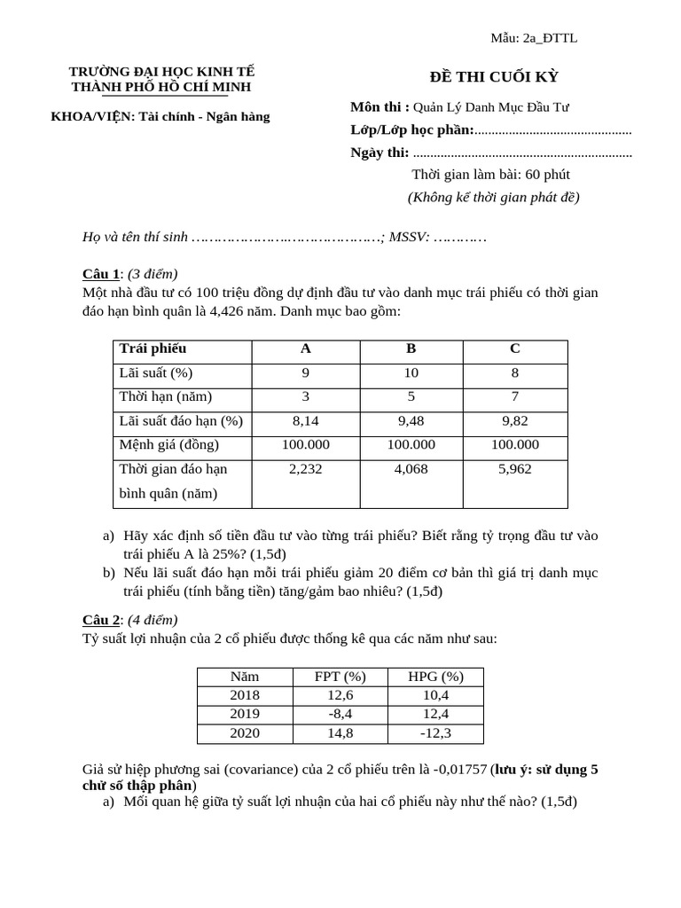 Đề Thi Ck Dmdt Hk2 2122 2 | PDF