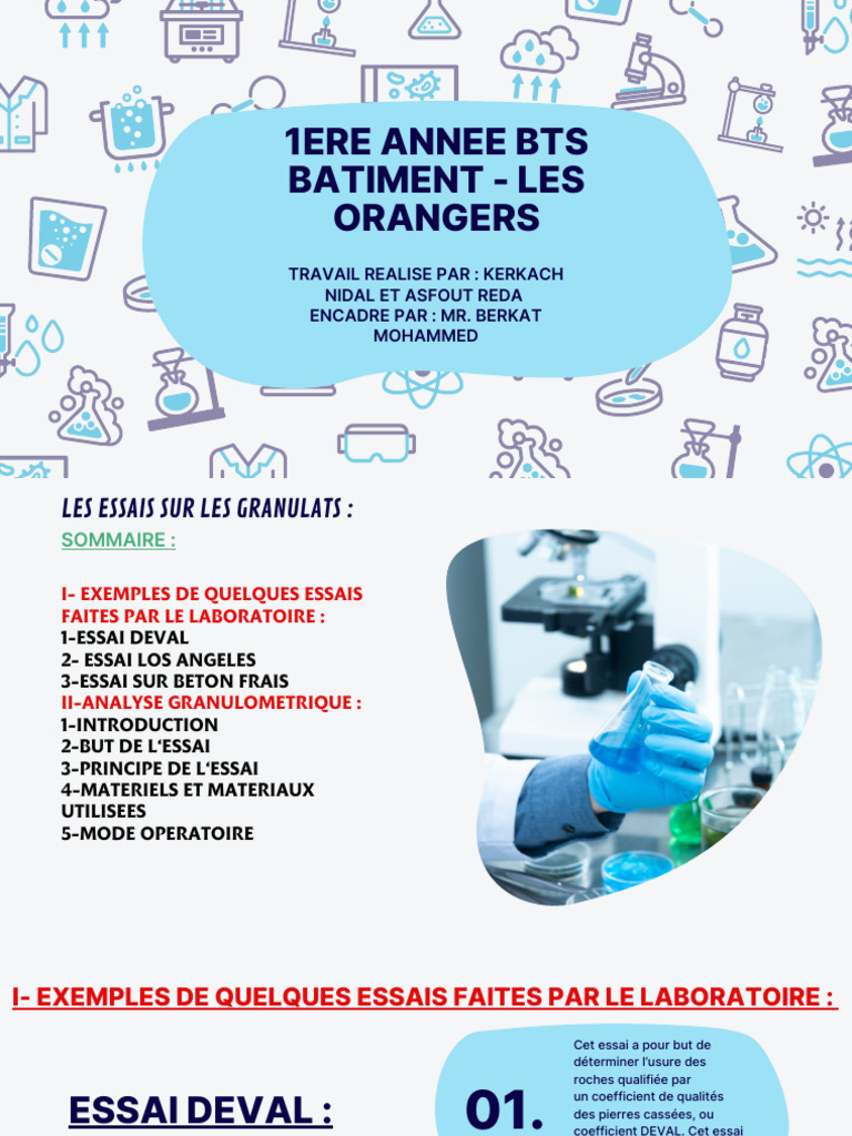 1ere Annee Bts Batiment | PDF | Béton | Grave (granulat)