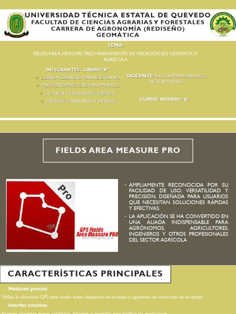 FIELDS AREA MEASURE PRO EN AGRONOMÍA | PDF